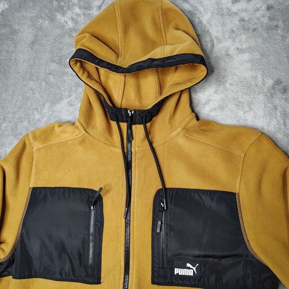 Puma | Jackets & Coats | Puma Polar Hooded Fleece Full Zip Jacket Men ...